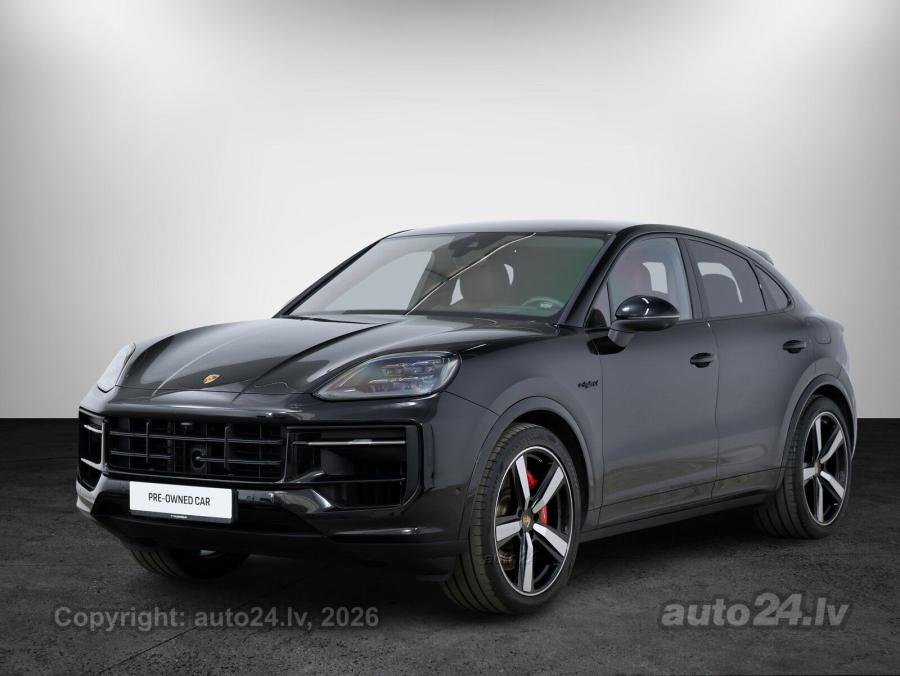 Black Porsche Cayenne 2024 in Tallinn, with an engine capacity of 3.00 L and mileage of 75 thousand km for 90000 €, photo 1 on AUTOMOTO.COM.LV