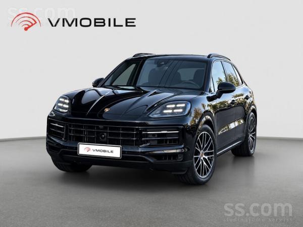 Melns Porsche Cayenne 2024 Rīga, ar dzinēja tilpumu 3.00 L un nobraukumu 42 tūkst. km par 90700 €, foto 1 vietnē AUTOMOTO.COM.LV