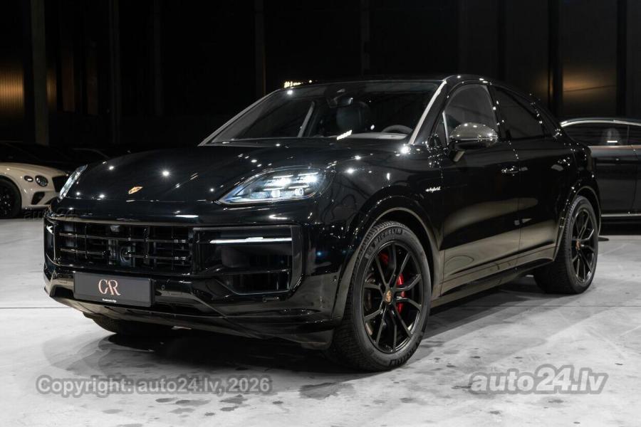 Black Porsche Cayenne 2025 in Riga, with an engine capacity of 3.00 L and mileage of 10 thousand km for 139900 €, photo 1 on AUTOMOTO.COM.LV