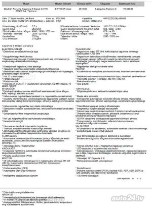 Черный Порше Каен 2013 в Таллин, объемом двигателя 4.10 л и пробегом 252 тыс. км за 25999 €, фото 22 на AUTOMOTO.COM.LV