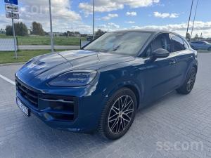 Blue Porsche Cayenne 2026 in Riga, with an engine capacity of 3.00 L and mileage of 13 thousand km for 105000 €, photo  on AUTOMOTO.COM.LV