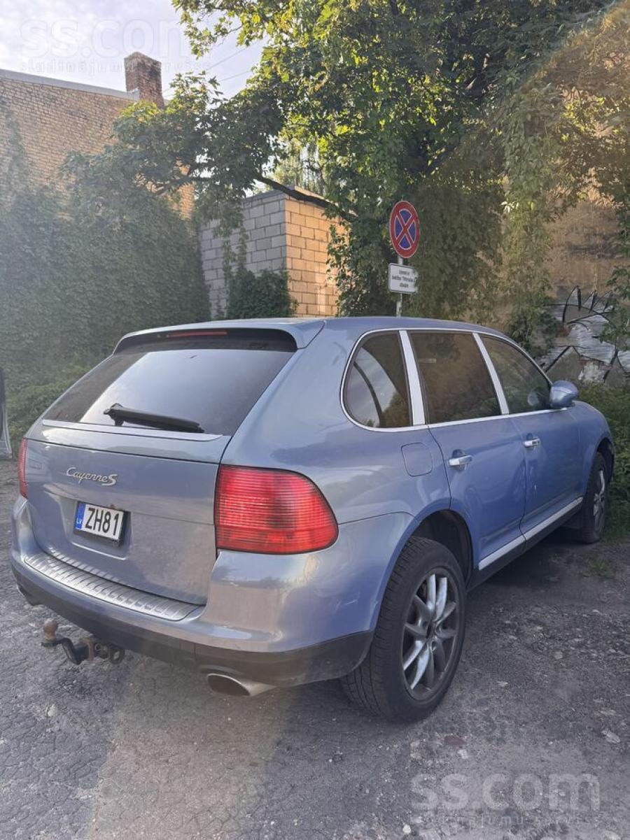 Zils Porsche Cayenne 2004 Rīga, ar dzinēja tilpumu 3.20 L un nobraukumu 225 tūkst. km par 2850 €, foto 3 vietnē AUTOMOTO.COM.LV