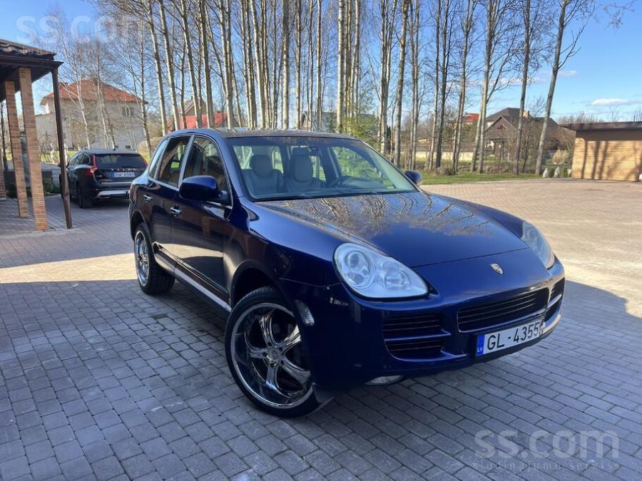 Blue Porsche Cayenne 2005 in Rezekne, with an engine capacity of 3.20 L and mileage of 0 thousand km for 4500 €, photo 1 on AUTOMOTO.COM.LV