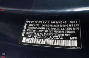 Синий Порше Каен 2014 в Вильнюс, объемом двигателя 3.60 л и пробегом 259 тыс. км за 5900 €, фото 20 на AUTOMOTO.COM.LV