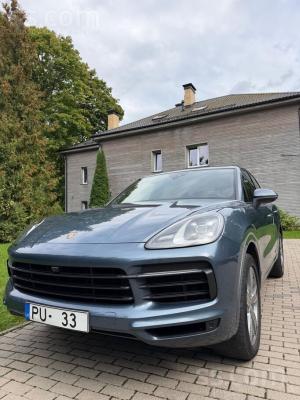 Zils Porsche Cayenne 2018 Rīga, ar dzinēja tilpumu 3.00 L un nobraukumu 148 tūkst. km par 38500 €, foto  vietnē AUTOMOTO.COM.LV