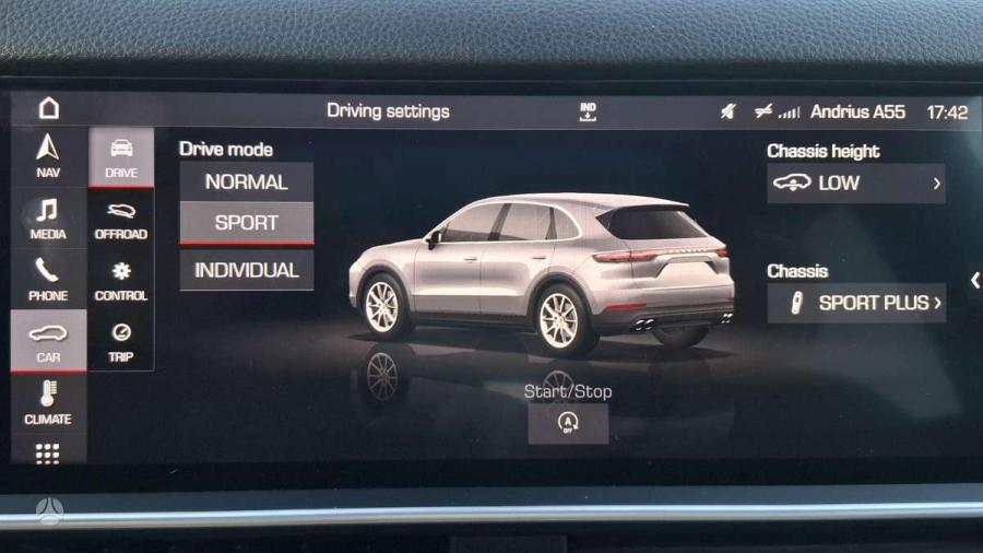 Zils Porsche Cayenne 2019 Viļņa, ar dzinēja tilpumu 2.89 L un nobraukumu 94 tūkst. km par 46900 €, foto 20 vietnē AUTOMOTO.COM.LV