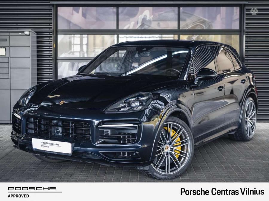 Blue Porsche Cayenne 2019 in Vilnius, with an engine capacity of 2.89 L and mileage of 126 thousand km for 59911 €, photo 1 on AUTOMOTO.COM.LV