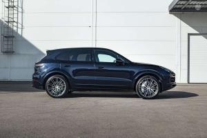 Zils Porsche Cayenne 2019 Klaipėda, ar dzinēja tilpumu 4.00 L un nobraukumu 118 tūkst. km par 44337 €, foto  vietnē AUTOMOTO.COM.LV