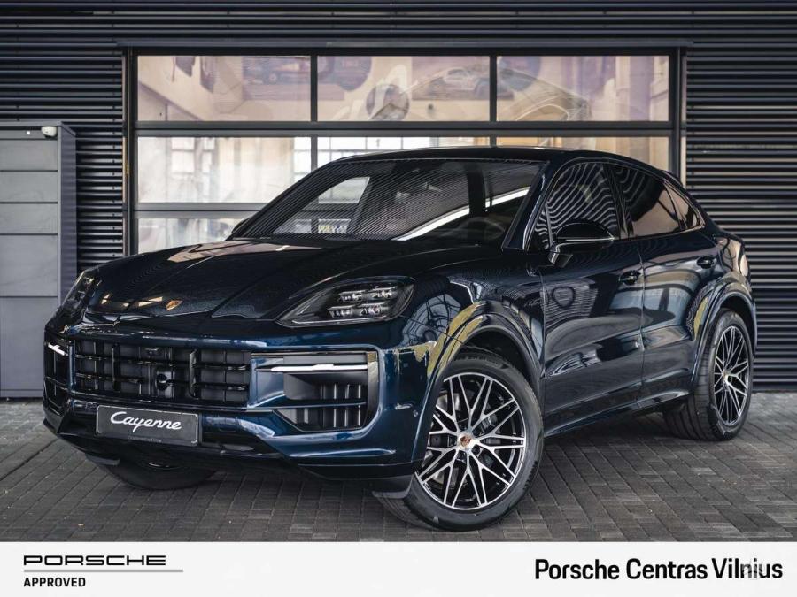 Blue Porsche Cayenne 2025 in Vilnius, with an engine capacity of 3.00 L and mileage of 2 thousand km for 147038 €, photo 1 on AUTOMOTO.COM.LV