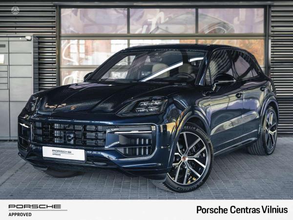 Blue Porsche Cayenne 2025 in Vilnius, with an engine capacity of 3.00 L and mileage of 3 thousand km for 140911 €, photo 1 on AUTOMOTO.COM.LV