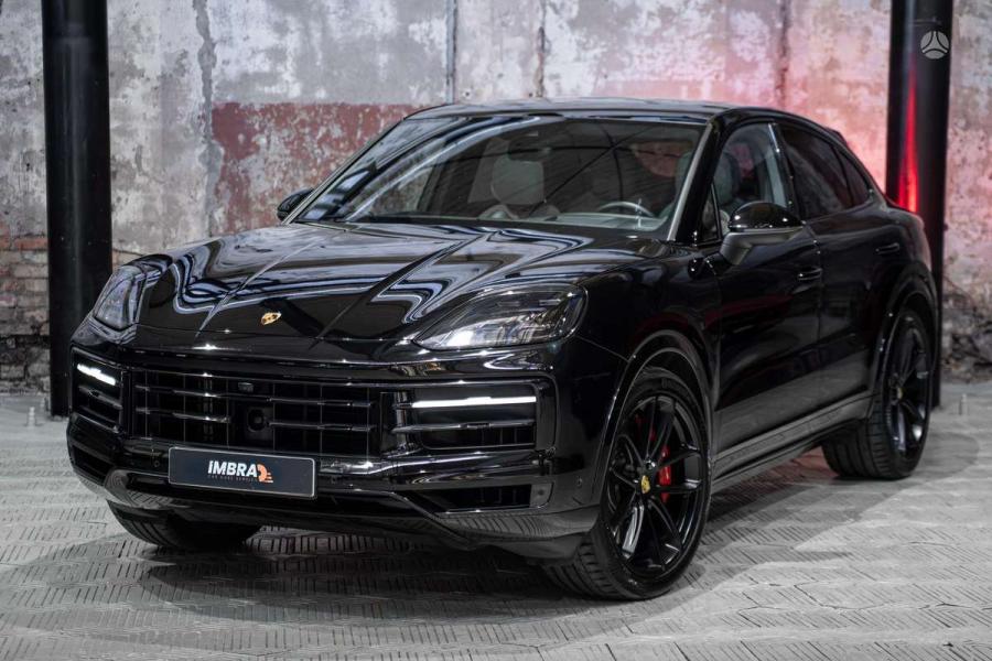 Melns Porsche Cayenne Coupe 2024 Kauņa, ar dzinēja tilpumu 3.00 L un nobraukumu 40 tūkst. km par 99999 €, foto 1 vietnē AUTOMOTO.COM.LV