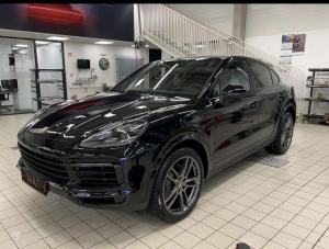 Black Porsche Cayenne Coupe 2021 in Kaunas, with an engine capacity of 3.00 L and mileage of 110 thousand km for 71999 €, photo  on AUTOMOTO.COM.LV