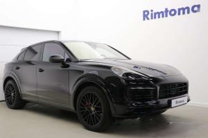 Black Porsche Cayenne Coupe 2023 in Vilnius, with an engine capacity of 4.00 L and mileage of 65 thousand km for 81900 €, photo  on AUTOMOTO.COM.LV