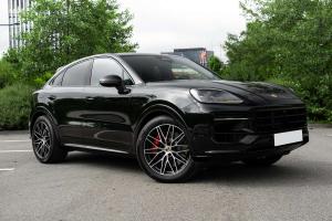 Black Porsche Cayenne Coupe 2026 in Vilnius, with an engine capacity of 3.00 L and mileage of 0 thousand km for 145200 €, photo  on AUTOMOTO.COM.LV