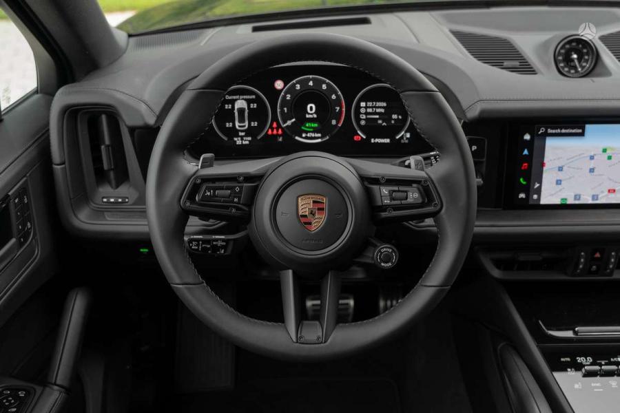 Black Porsche Cayenne Coupe 2026 in Vilnius, with an engine capacity of 3.00 L and mileage of 0 thousand km for 145200 €, photo 28 on AUTOMOTO.COM.LV