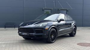 Blue Porsche Cayenne Coupe 2022 in Vilnius, with an engine capacity of 3.00 L and mileage of 61 thousand km for 65990 €, photo  on AUTOMOTO.COM.LV