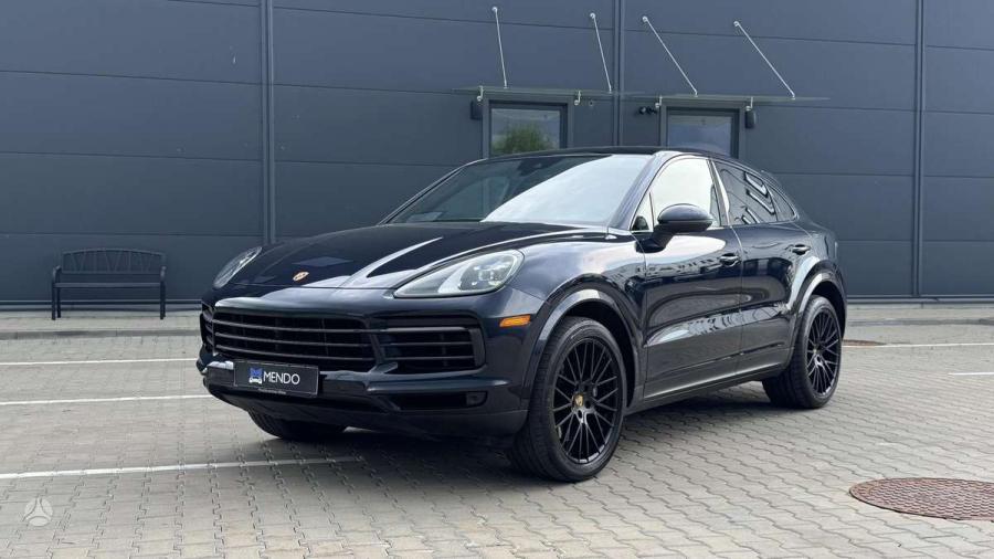 Синий Порше Cayenne Coupe 2022 в Вильнюс, объемом двигателя 3.00 л и пробегом 61 тыс. км за 65990 €, фото 1 на AUTOMOTO.COM.LV