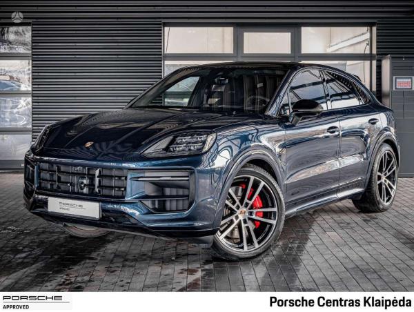 Blue Porsche Cayenne Coupe 2025 in Klaipeda, with an engine capacity of 0.40 L and mileage of 8 thousand km for 141911 €, photo 1 on AUTOMOTO.COM.LV