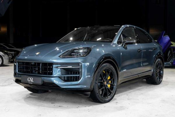 Blue Porsche Cayenne Coupe 2025 in Riga, with an engine capacity of 3.67 L and mileage of 4 thousand km for 159000 €, photo 1 on AUTOMOTO.COM.LV