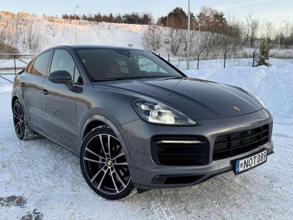 Pelēks Porsche Cayenne Coupe 2019 Viļņa, ar dzinēja tilpumu 3.00 L un nobraukumu 98 tūkst. km par 49900 €, foto 1 vietnē AUTOMOTO.COM.LV