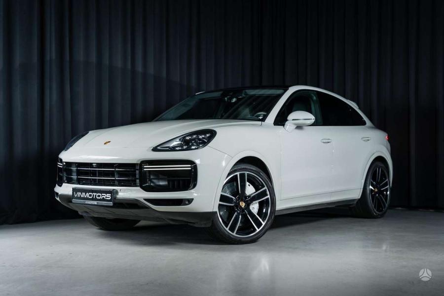 Pelēks Porsche Cayenne Coupe 2020 Viļņa, ar dzinēja tilpumu 4.40 L un nobraukumu 84 tūkst. km par 74998 €, foto 1 vietnē AUTOMOTO.COM.LV