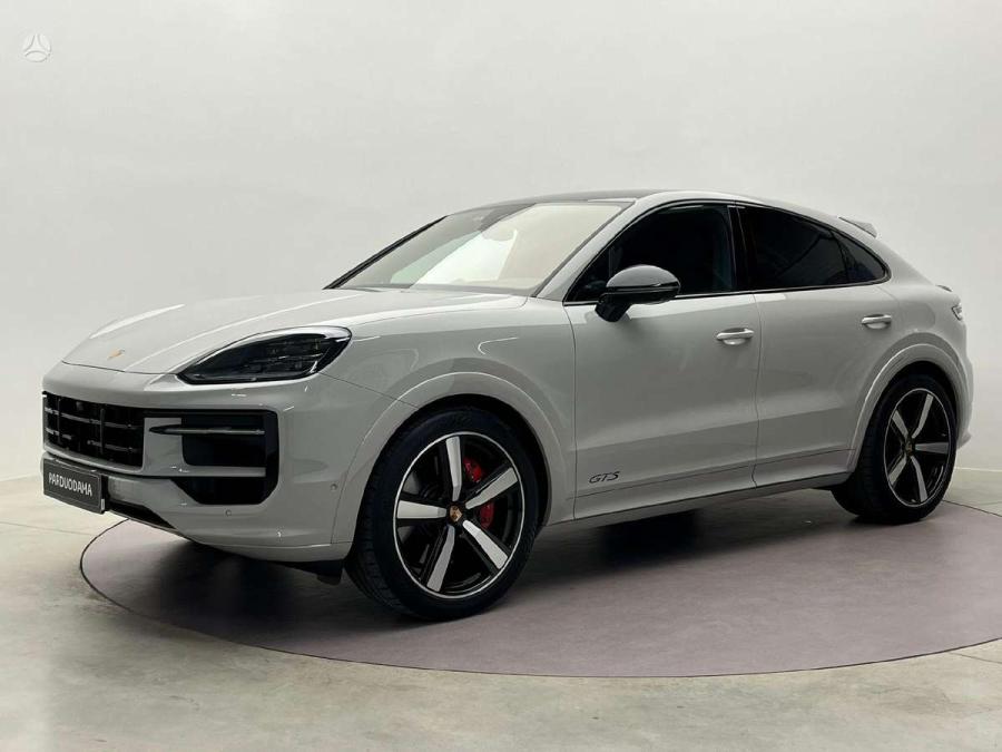 Grey Porsche Cayenne Coupe 2025 in Panevezys, with an engine capacity of 4.00 L and mileage of 7 thousand km for 162000 €, photo 1 on AUTOMOTO.COM.LV