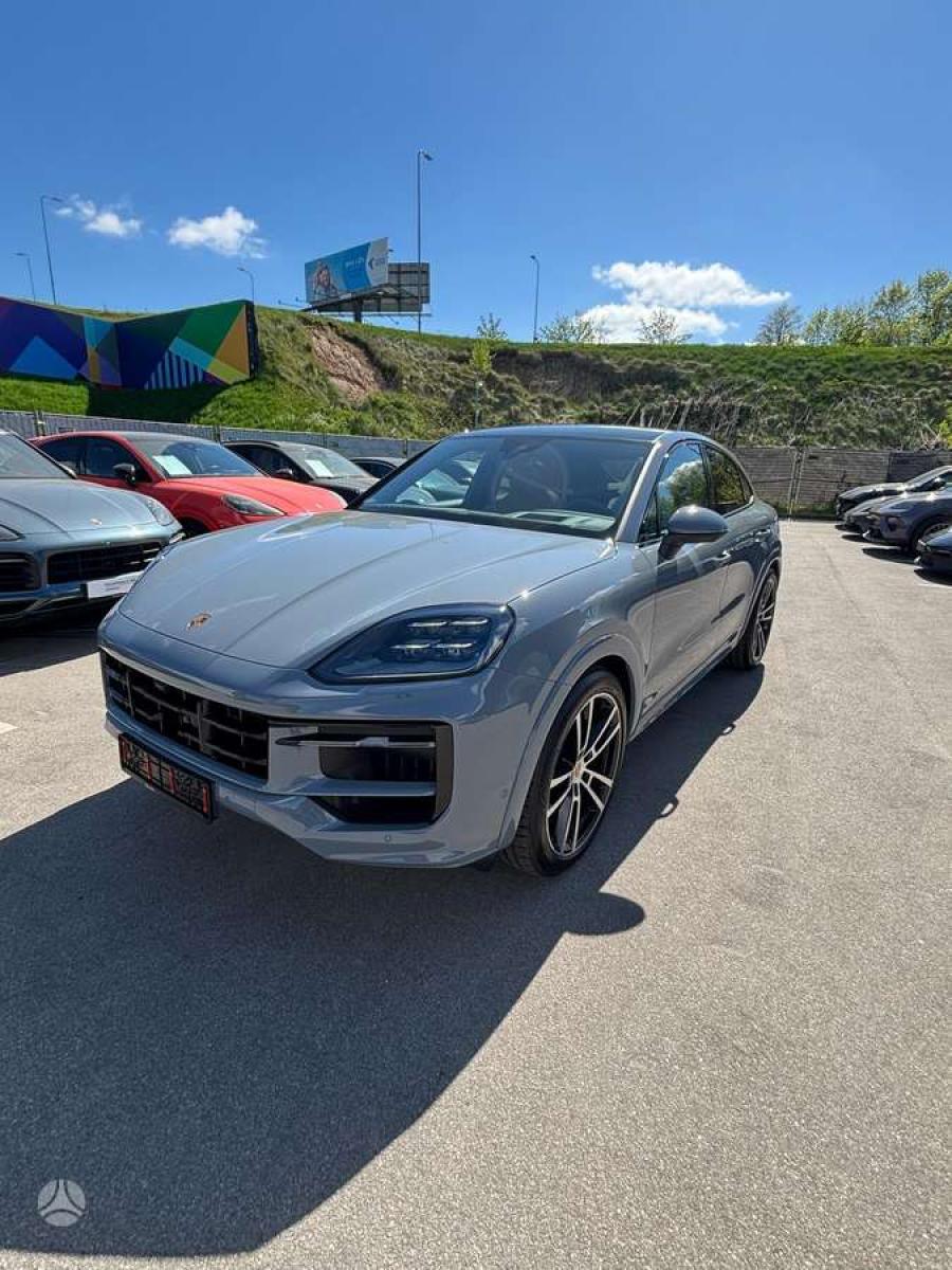 Pelēks Porsche Cayenne Coupe 2025 Klaipėda, ar dzinēja tilpumu 3.00 L un nobraukumu 21 tūkst. km par 108000 €, foto 1 vietnē AUTOMOTO.COM.LV