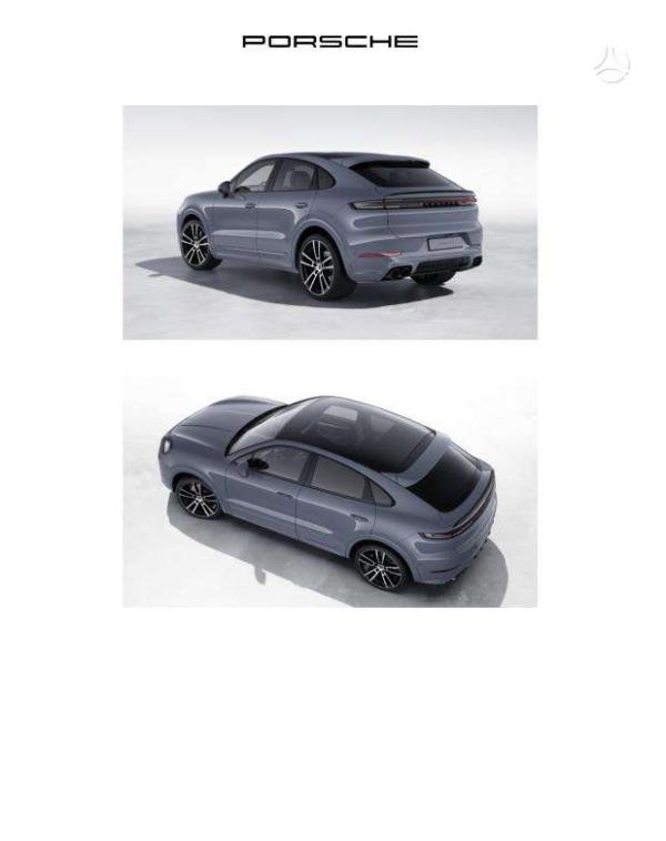 Grey Porsche Cayenne Coupe 2025 in Klaipeda, with an engine capacity of 3.00 L and mileage of 21 thousand km for 108000 €, photo 8 on AUTOMOTO.COM.LV