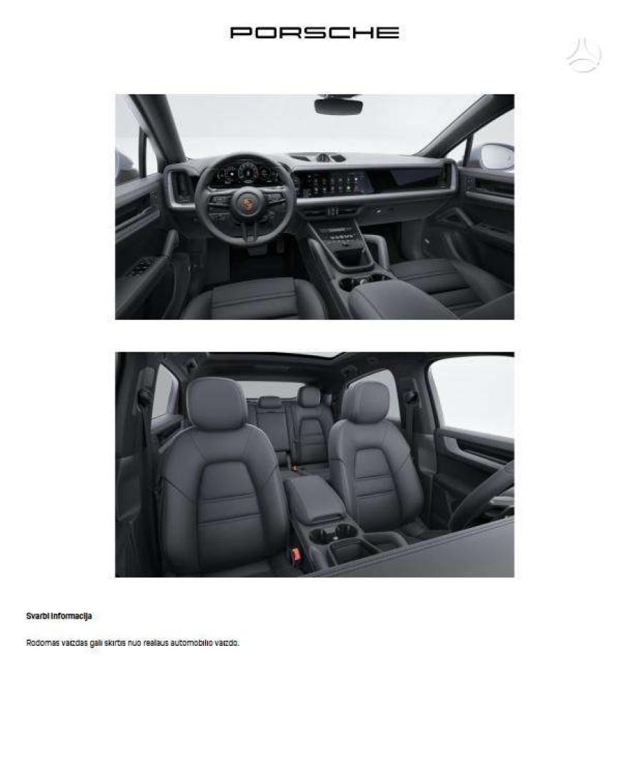 Pelēks Porsche Cayenne Coupe 2025 Klaipėda, ar dzinēja tilpumu 3.00 L un nobraukumu 21 tūkst. km par 108000 €, foto 10 vietnē AUTOMOTO.COM.LV