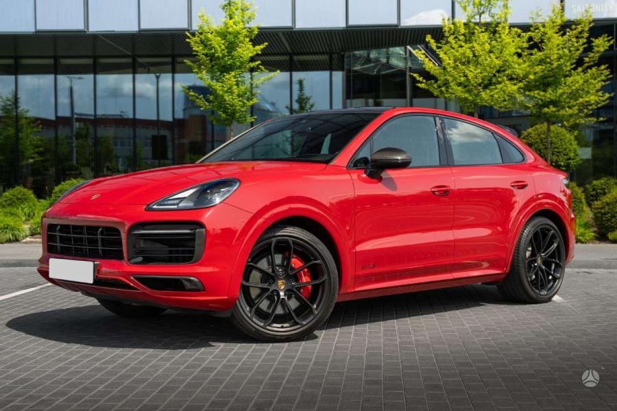 Red Porsche Cayenne Coupe 2021 in Vilnius, with an engine capacity of 4.00 L and mileage of 80 thousand km for 91000 €, photo 2 on AUTOMOTO.COM.LV