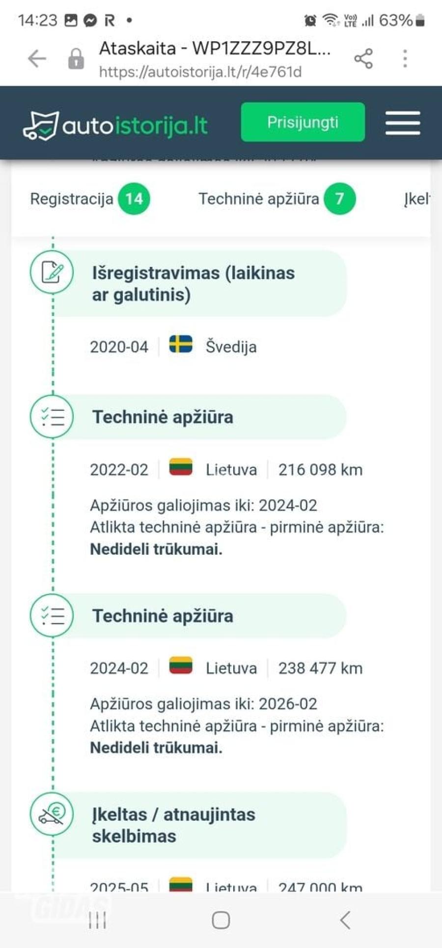 Порше Каен 2008 в Вильнюс, объемом двигателя 3.60 л и пробегом 260 тыс. км за 6500 €, фото 13 на AUTOMOTO.COM.LV