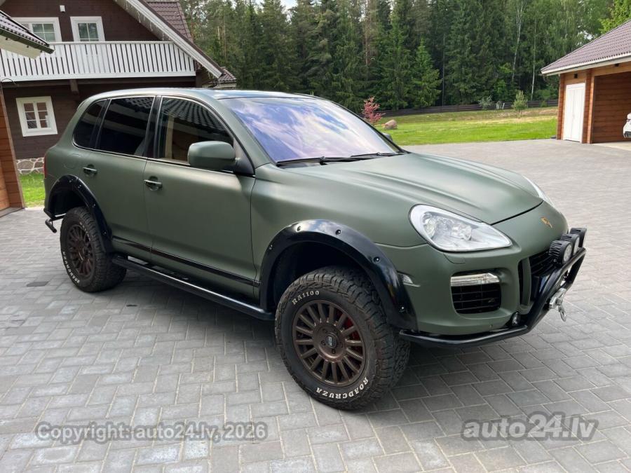 Green Porsche Cayenne 2007 in Tallinn, with an engine capacity of 4.80 L and mileage of 0 thousand km for 20000 €, photo 3 on AUTOMOTO.COM.LV