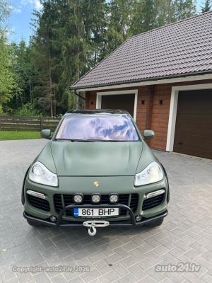 Green Porsche Cayenne 2007 in Tallinn, with an engine capacity of 4.80 L and mileage of 0 thousand km for 20000 €, photo 4 on AUTOMOTO.COM.LV