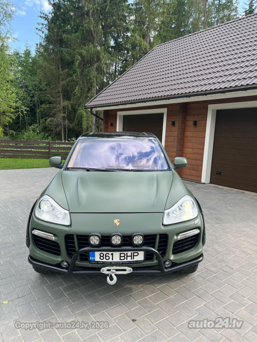 Green Porsche Cayenne 2007 in Tallinn, with an engine capacity of 4.80 L and mileage of 0 thousand km for 20000 €, photo 4 on AUTOMOTO.COM.LV