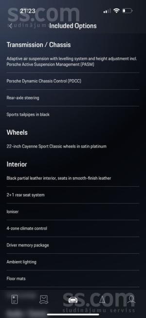 Pelēks Porsche Cayenne 2019 Rīga, ar dzinēja tilpumu 3.00 L un nobraukumu 0 tūkst. km par 55000 €, foto 20 vietnē AUTOMOTO.COM.LV