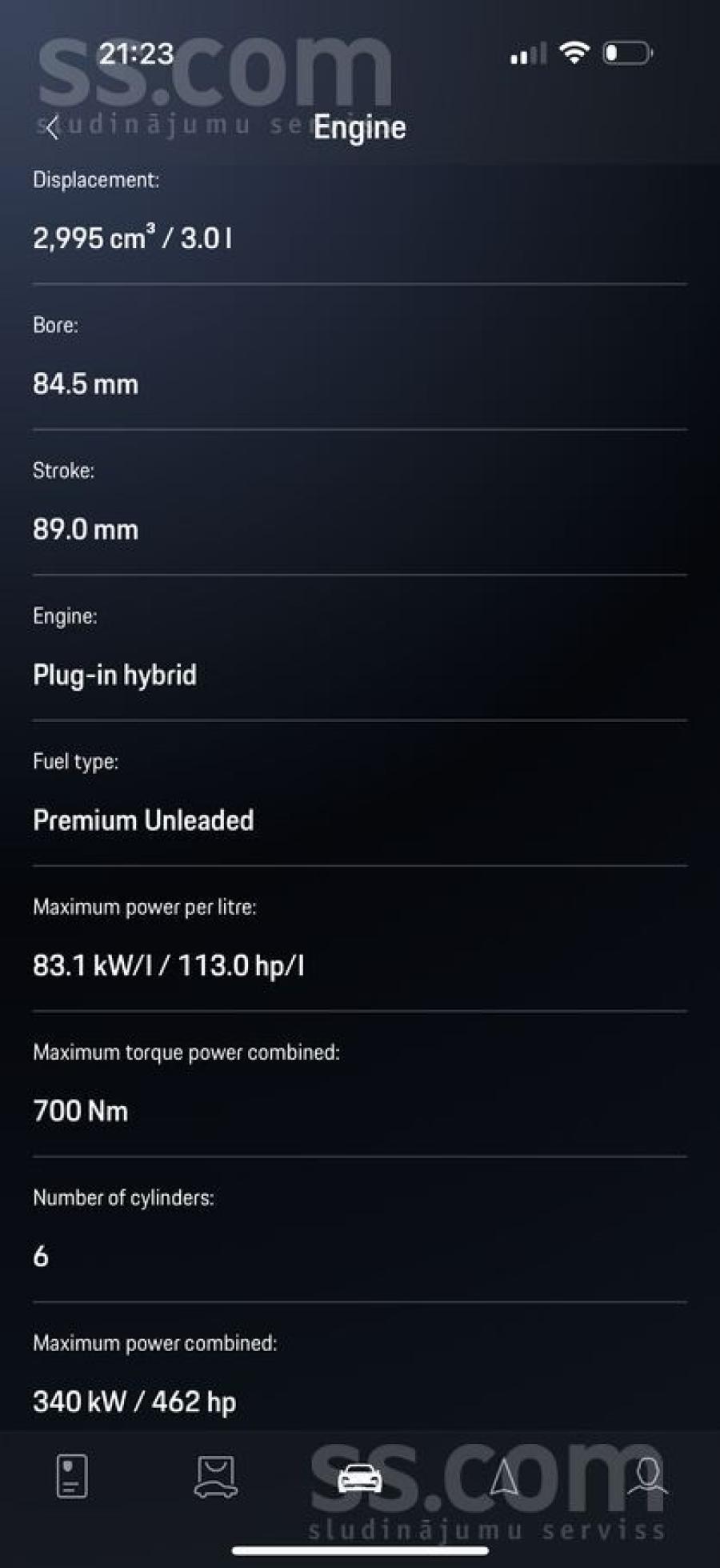 Pelēks Porsche Cayenne 2019 Rīga, ar dzinēja tilpumu 3.00 L un nobraukumu 0 tūkst. km par 55000 €, foto 23 vietnē AUTOMOTO.COM.LV