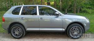 Pelēks Porsche Cayenne 2005 Rīga, ar dzinēja tilpumu 4.50 L un nobraukumu 322 tūkst. km par 8900 €, foto 3 vietnē AUTOMOTO.COM.LV