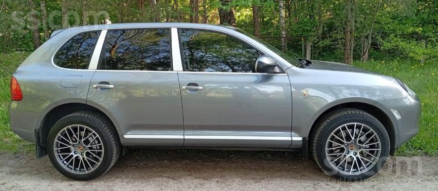 Pelēks Porsche Cayenne 2005 Rīga, ar dzinēja tilpumu 4.50 L un nobraukumu 322 tūkst. km par 8900 €, foto 3 vietnē AUTOMOTO.COM.LV