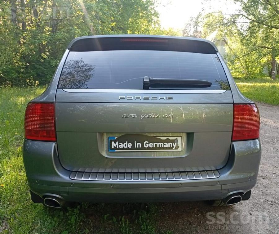 Pelēks Porsche Cayenne 2005 Rīga, ar dzinēja tilpumu 4.50 L un nobraukumu 322 tūkst. km par 8900 €, foto 5 vietnē AUTOMOTO.COM.LV
