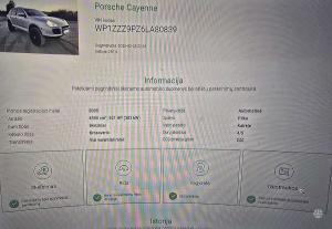 Grey Porsche Cayenne 2006 in Siauliai, with an engine capacity of 4.50 L and mileage of 160 thousand km for 9500 €, photo 32 on AUTOMOTO.COM.LV