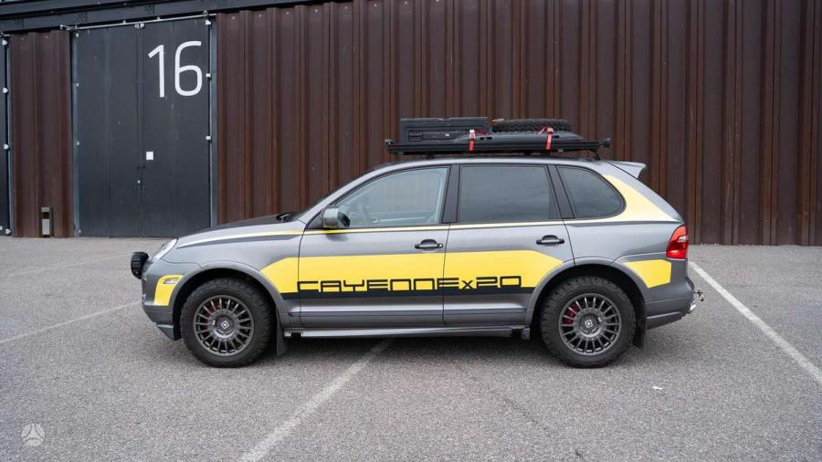 Pelēks Porsche Cayenne 2008 Kauņa, ar dzinēja tilpumu 4.81 L un nobraukumu 166 tūkst. km par 14500 €, foto 15 vietnē AUTOMOTO.COM.LV