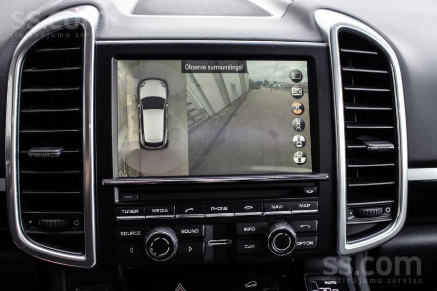 Grey Porsche Cayenne 2015 in Riga, with an engine capacity of 3.00 L and mileage of 0 thousand km for 22900 €, photo 13 on AUTOMOTO.COM.LV