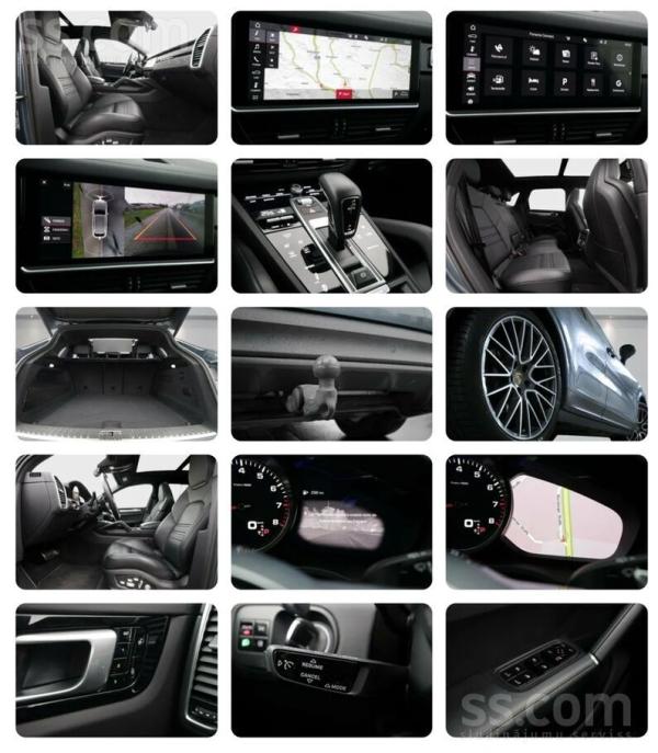 Grey Porsche Cayenne 2018 in Riga, with an engine capacity of 3.60 L and mileage of 107 thousand km for 39900 €, photo 9 on AUTOMOTO.COM.LV