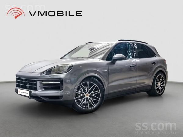 Grey Porsche Cayenne 2024 in Riga, with an engine capacity of 3.00 L and mileage of 44 thousand km for 98700 €, photo 1 on AUTOMOTO.COM.LV