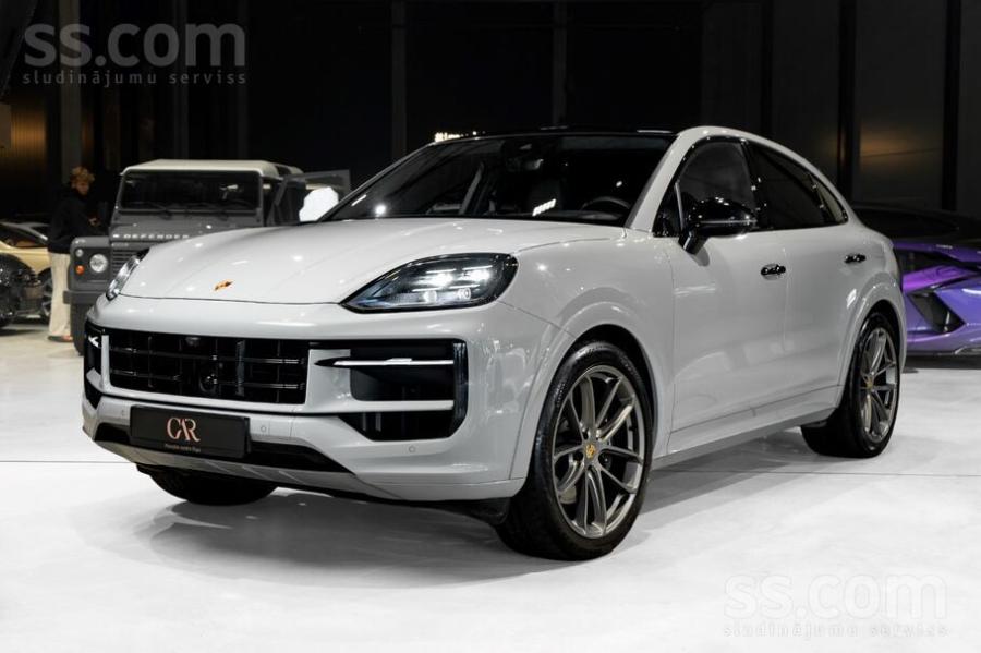 Pelēks Porsche Cayenne 2024 Rīga, ar dzinēja tilpumu 3.00 L un nobraukumu 53 tūkst. km par 110000 €, foto 1 vietnē AUTOMOTO.COM.LV