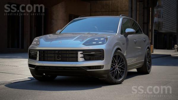 Pelēks Porsche Cayenne 2025 Rīga, ar dzinēja tilpumu 3.00 L un nobraukumu 13 tūkst. km par 95000 €, foto 1 vietnē AUTOMOTO.COM.LV