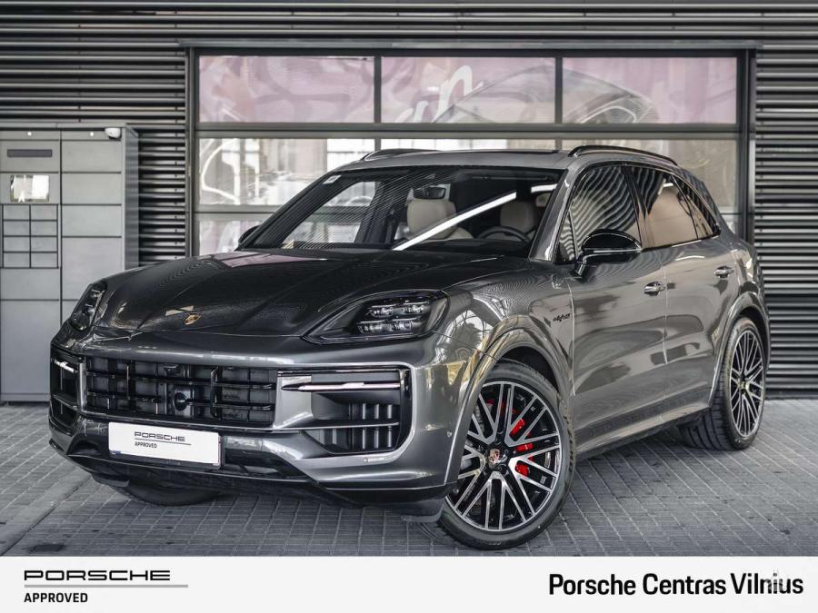 Pelēks Porsche Cayenne 2026 Viļņa, ar dzinēja tilpumu 3.00 L un nobraukumu 3 tūkst. km par 136323 €, foto 1 vietnē AUTOMOTO.COM.LV