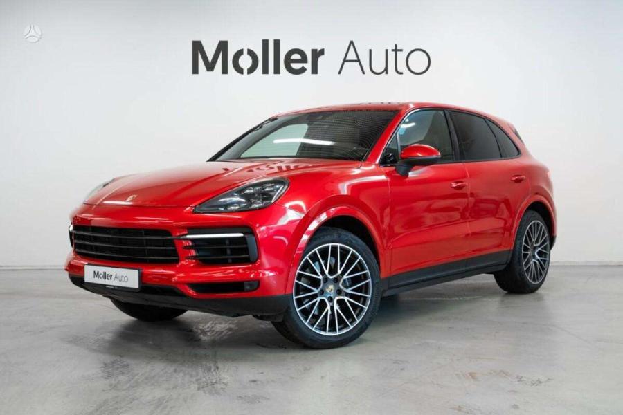 Sarkans Porsche Cayenne 2018 Viļņa, ar dzinēja tilpumu 3.00 L un nobraukumu 108 tūkst. km par 35900 €, foto 1 vietnē AUTOMOTO.COM.LV