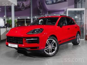 Red Porsche Cayenne 2025 in Riga, with an engine capacity of 3.00 L and mileage of 36 thousand km for 90700 €, photo  on AUTOMOTO.COM.LV