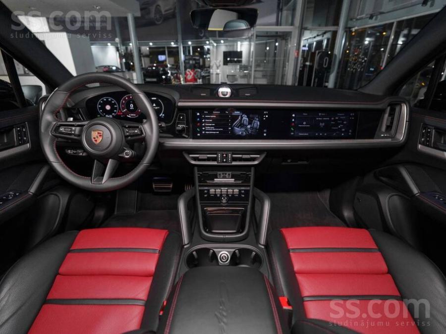 Red Porsche Cayenne 2025 in Riga, with an engine capacity of 3.00 L and mileage of 36 thousand km for 90700 €, photo 6 on AUTOMOTO.COM.LV